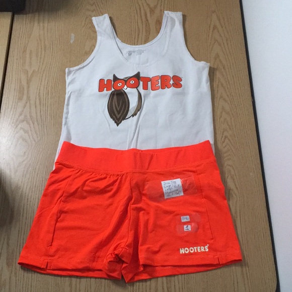 Hooters | Tops | B46 Hooters Girl Worn Uniform Tank New Shorts Stretchy ...